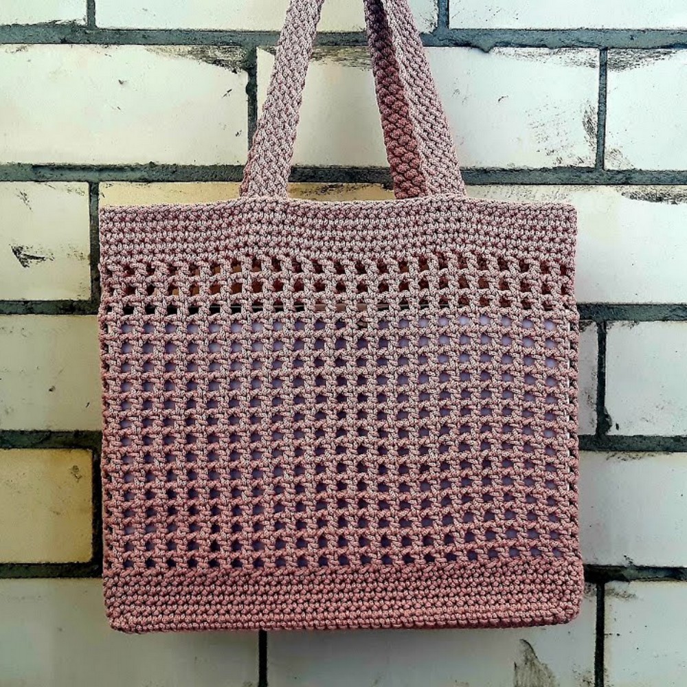 Easy Crochet summer string bag Pattern for Warm Days - Yours Patterns